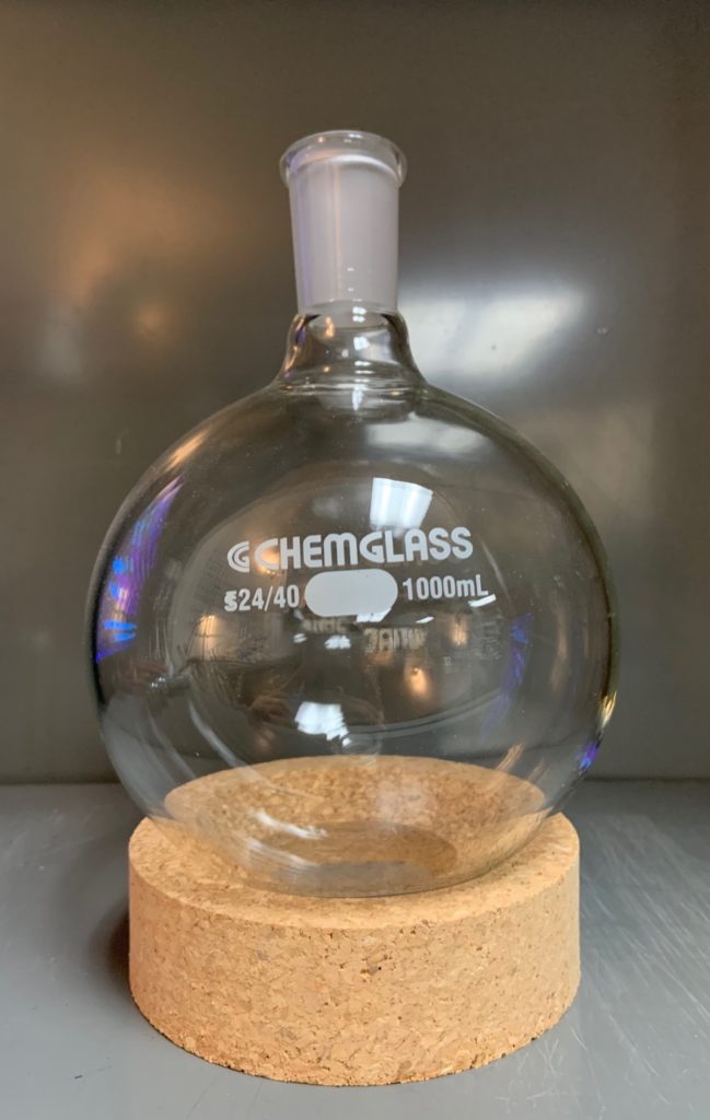 FLASKS, HEAVY WALL, ROUND BOTTOM, SINGLE NECK, 1L | KLM Bio Scientific