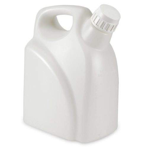 Jerrican, Rectangular with Handle, HDPE with White PP Screwcap, Molded ...