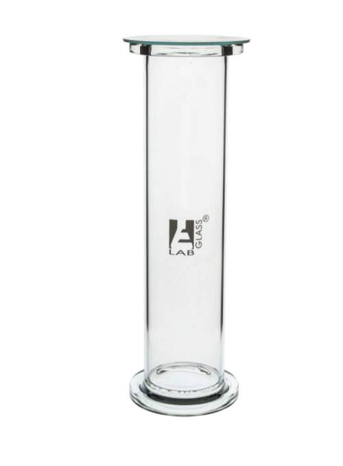 Gas Jar, 8×2″ – Borosilicate Glass – Heavy Foot & Grounded Flange | KLM ...