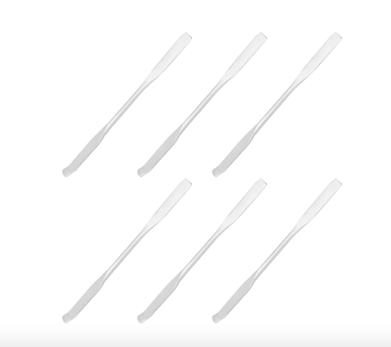 Chattaway Spatulas, 5.9″ – Stainless Steel, Polished – Flat End, Bent End (6/PK) | KLM Bio ...