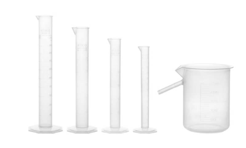 Polypropylene Cylinders (Assorted Sizes) with Displacement Vessel | KLM Bio Scientific