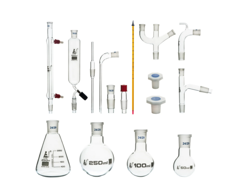 Advanced Organic Chemistry Distillation Glassware Set – 17 Piece, 22 ...